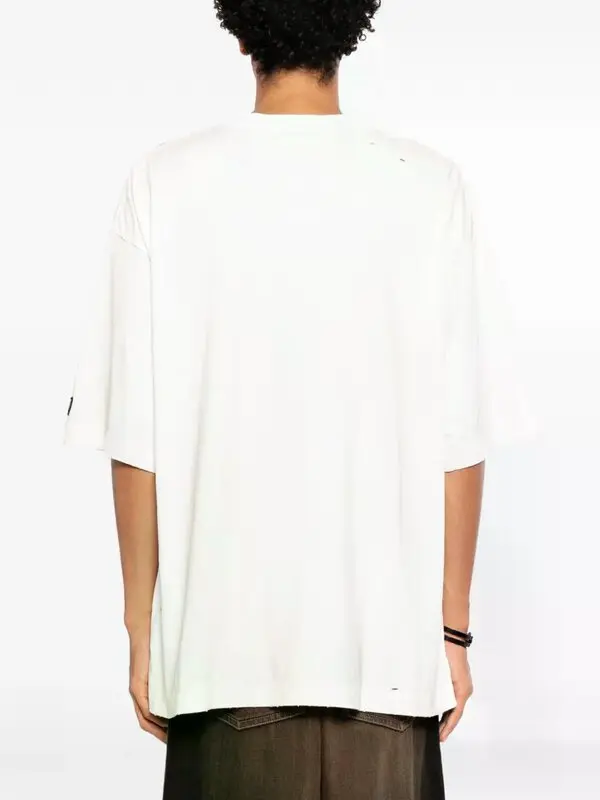 Mihara Yasuhiro Graphic-print Distressed T-shirt
