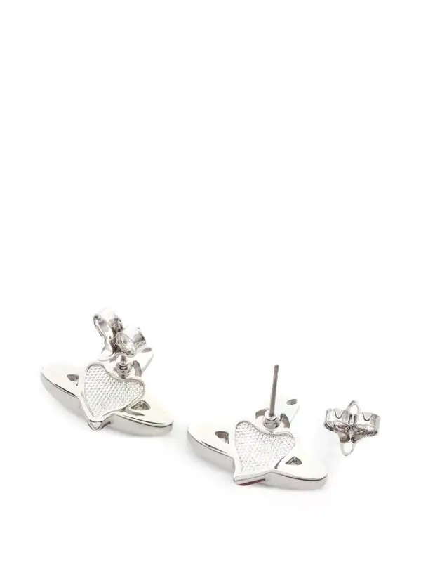 VIVIENNE WESTWOOD Diamante Heart Orb Earrings