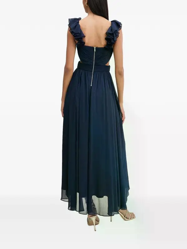 MORGAN Ruffled-strap Cutout Midi Dress