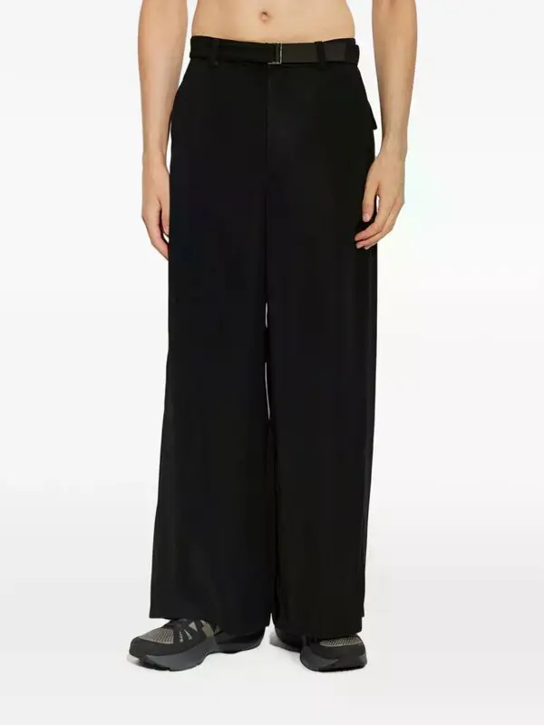 Sacai Belted Wide-leg Trousers
