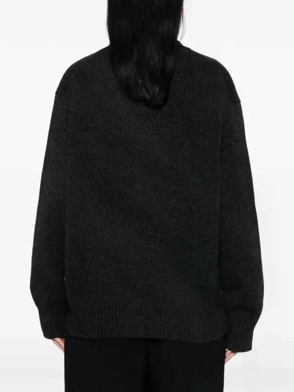 THE ROW Ribbed-knit V-neck Cardigan