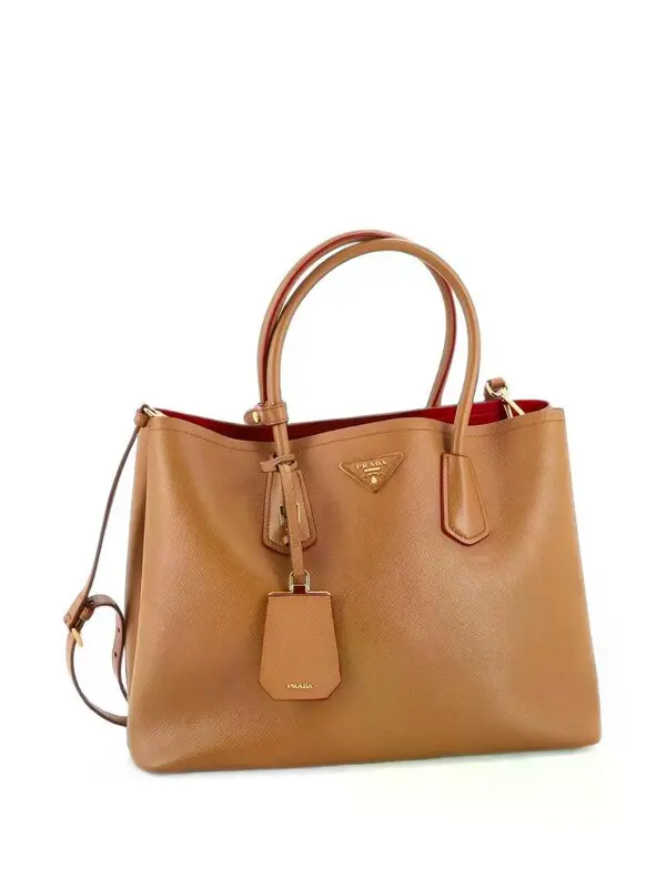 Prada Cuir Double Saffiano Leather Medium Tote Bag