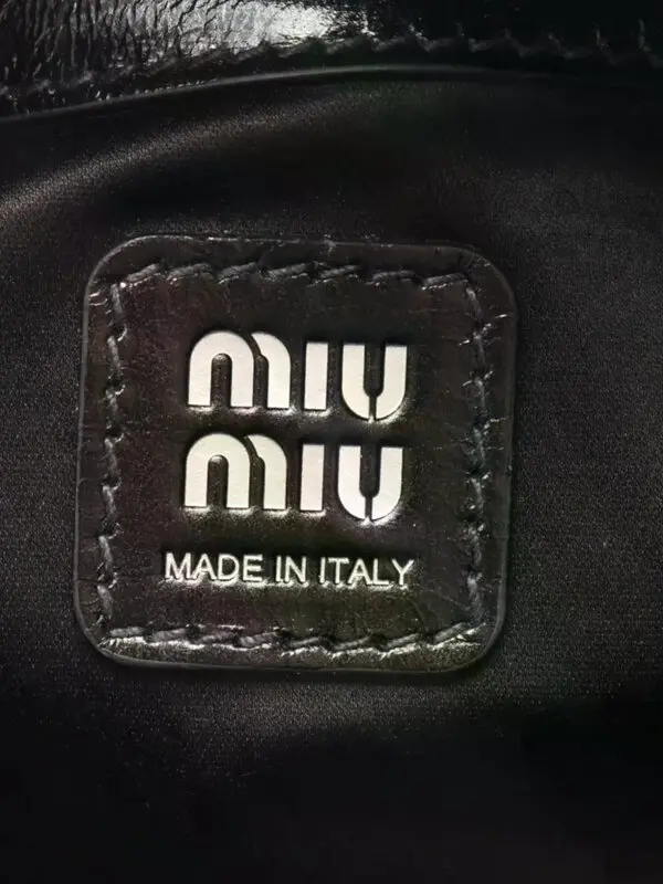 Miu Miu 2010-2026 Vitello Shine Satchel - Black