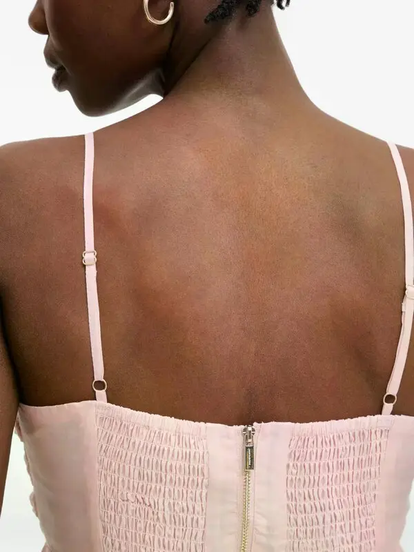 MORGAN Ruched Tiered Mini Dress