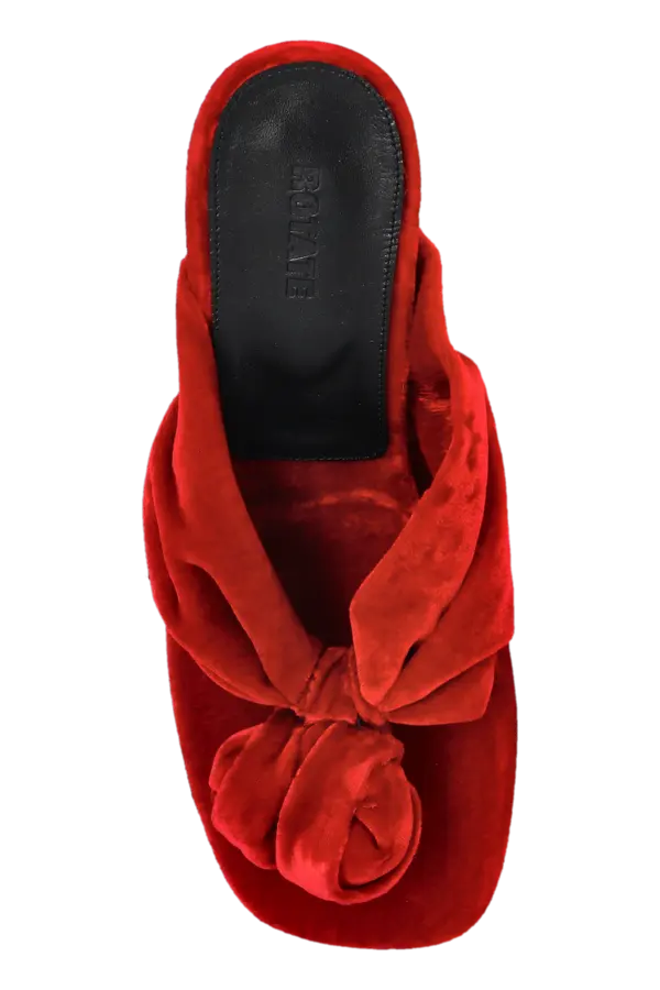 ROTATE BY BIRGER CHRISTENSEN Velvet Mules - Red