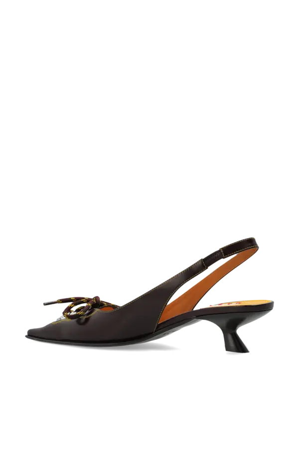 Marni Leather Heeled Shoes - Brown