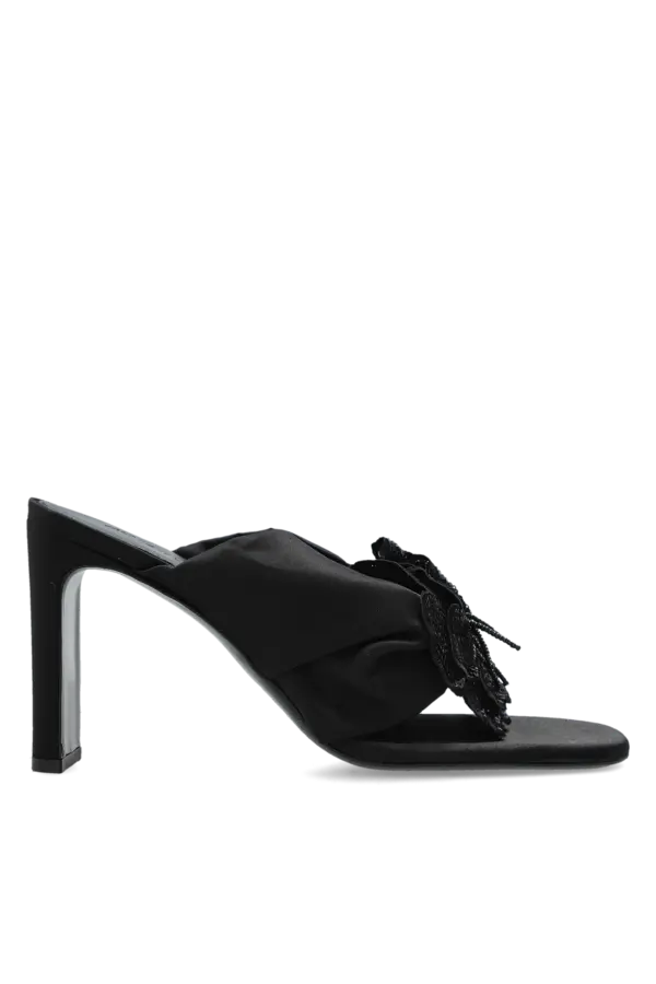 ROTATE BY BIRGER CHRISTENSEN Satin Heeled Mules