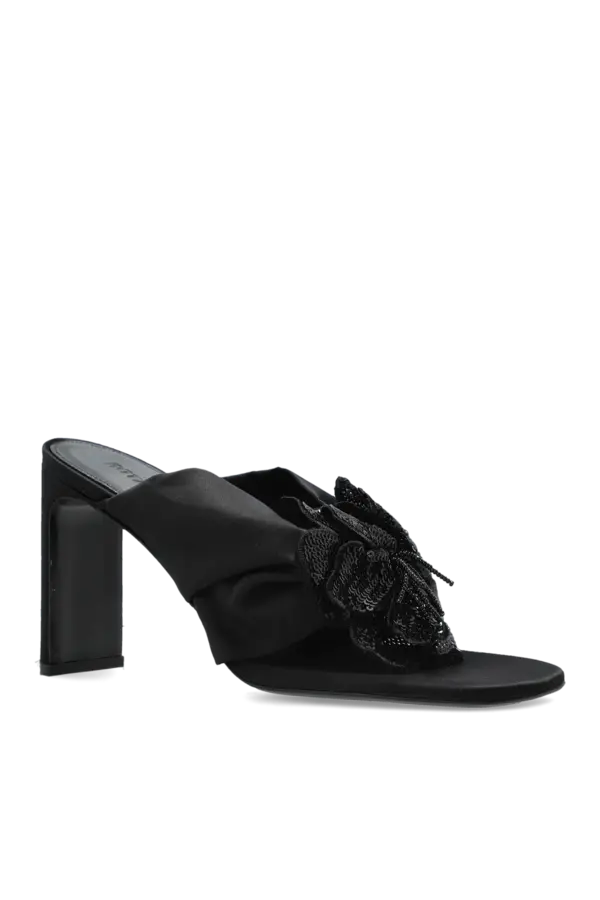 ROTATE BY BIRGER CHRISTENSEN Satin Heeled Mules