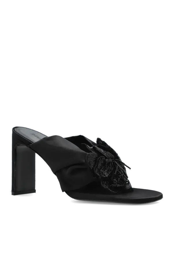 ROTATE BY BIRGER CHRISTENSEN Embellished Floral Mules