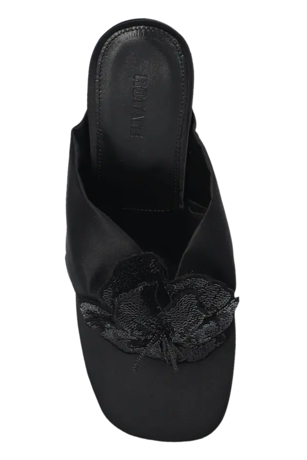 ROTATE BY BIRGER CHRISTENSEN Embellished Floral Mules
