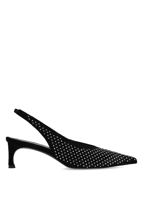 ROTATE BY BIRGER CHRISTENSEN Velvet Heeled Shoes - Black