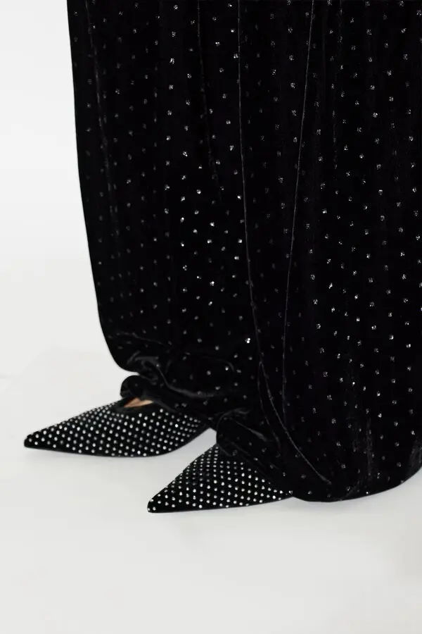 ROTATE BY BIRGER CHRISTENSEN Velvet Heeled Shoes