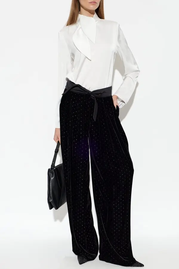 ROTATE BY BIRGER CHRISTENSEN Velvet Heeled Shoes