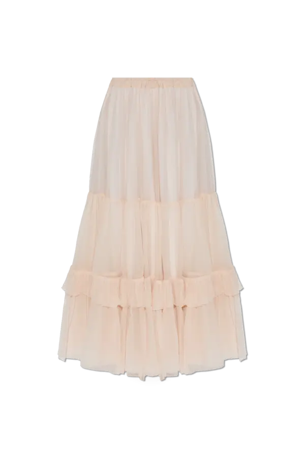 Chloé Silk Skirt - Pink