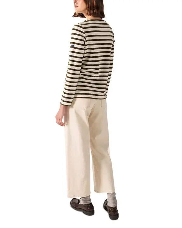 Saint James Merivelours Breton Velvet Stripe Top