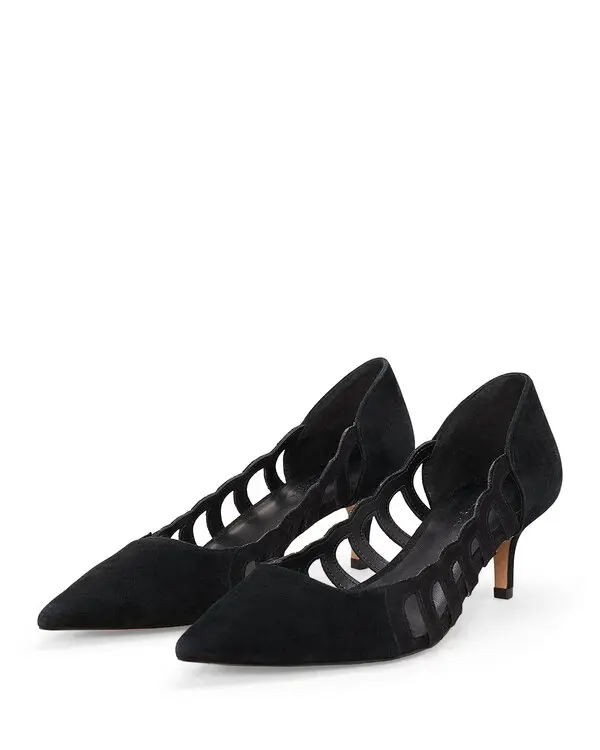 PHASE EIGHT Cut Out Suede Pumps