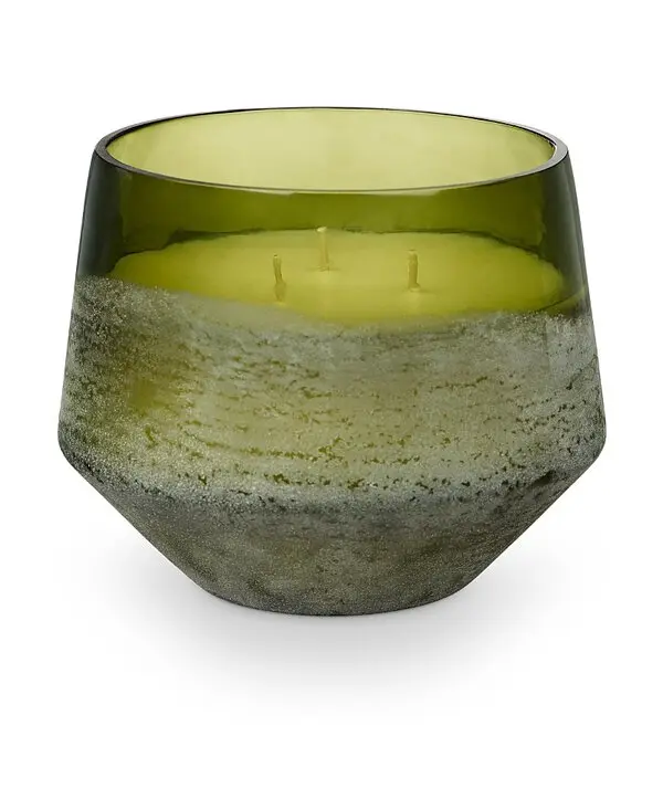 ILLUME Large Baltic Glass Candle, Balsam & Cedar, 31.4 Oz