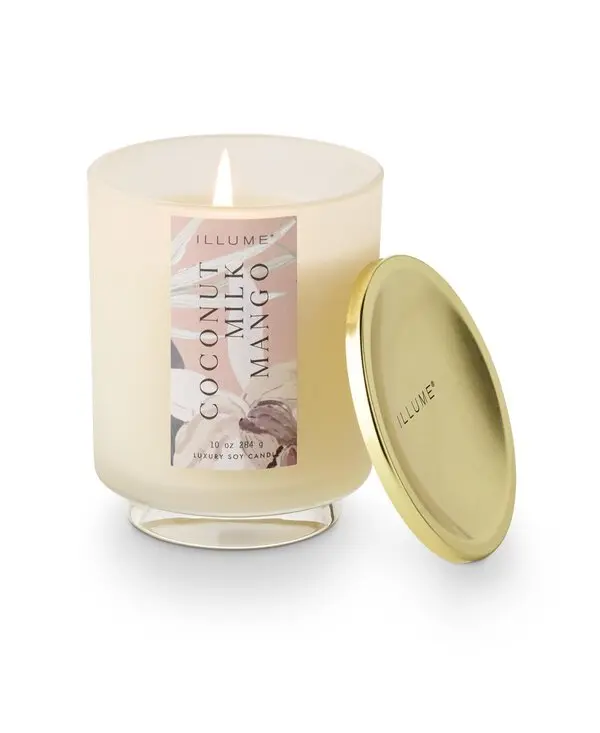 ILLUME Beautifully Done Coconut Milk Mango Signature Glass Candle, 10 Oz