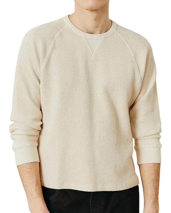CORRIDOR Yoke Stitch Cotton Thermal Shirt - Natural