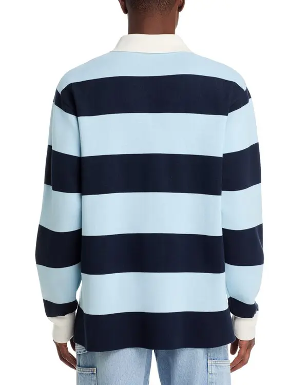LATE CHECKOUT Ritz Carlton Stripe Cotton Rugby Polo Shirt