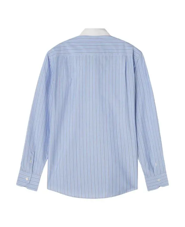 Robert Talbott Reynolds Multi Stripe Light Weight Poplin Shirt In Contemporary Fit - Blue
