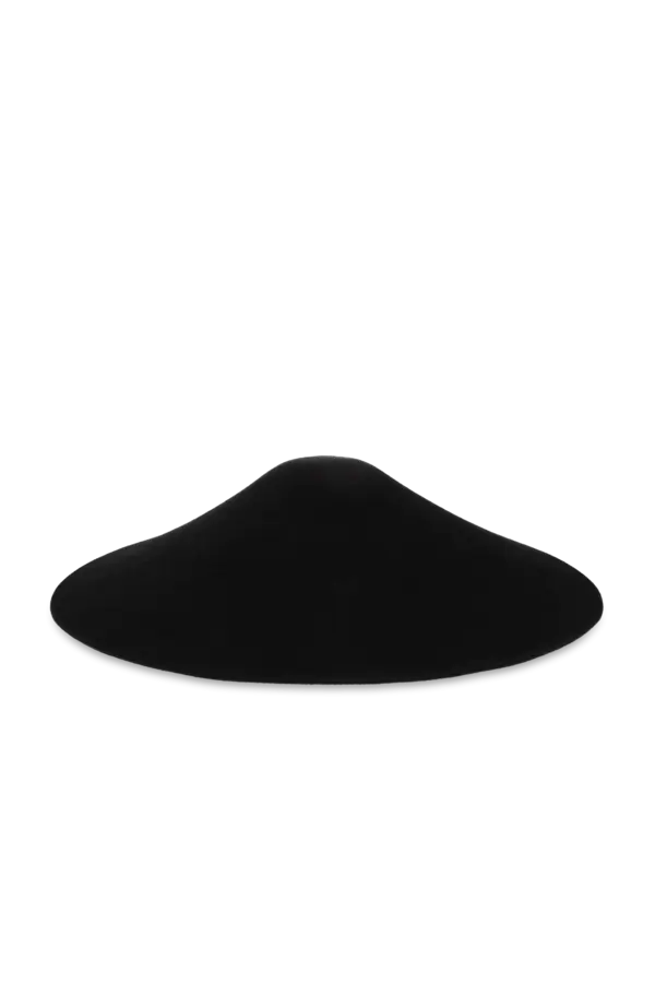 Jacquemus Wide Brim Felted Wool Hat - Black