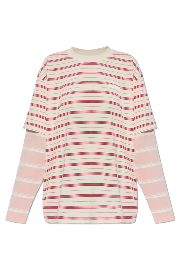 P.E Nation Spark" Long Sleeve T-shirt - Cream