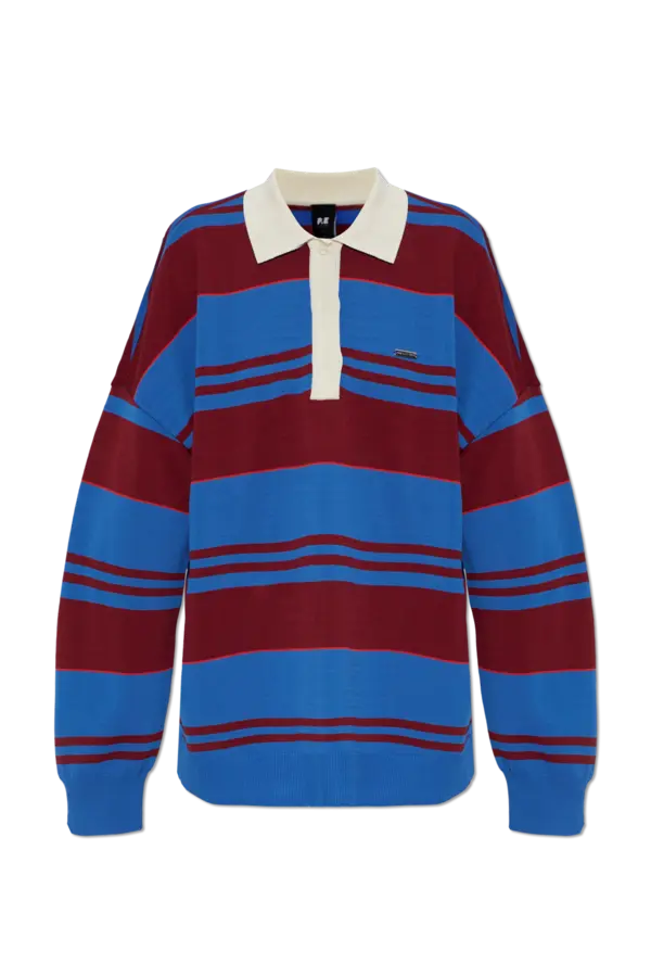 P.E Nation Strata" Long Sleeve Polo