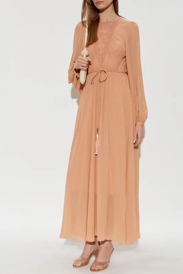 Zimmermann Dress With Lace Insert At The Neckline