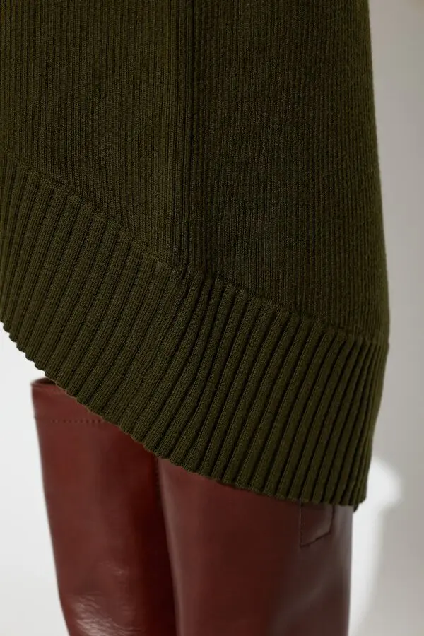 Victoria Beckham Wool Skirt With An Asymmetrical Cut