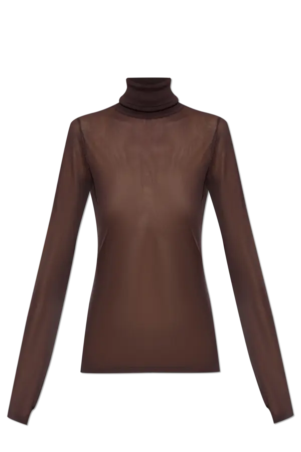 Zimmermann Transparent Turtleneck - Brown