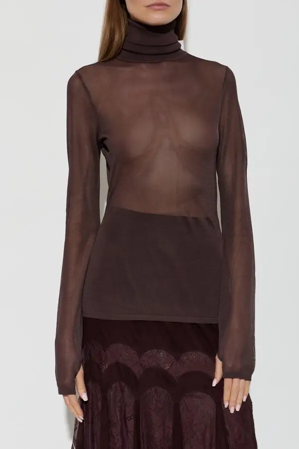 Zimmermann Transparent Turtleneck