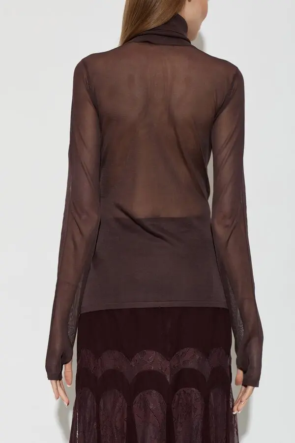 Zimmermann Transparent Turtleneck