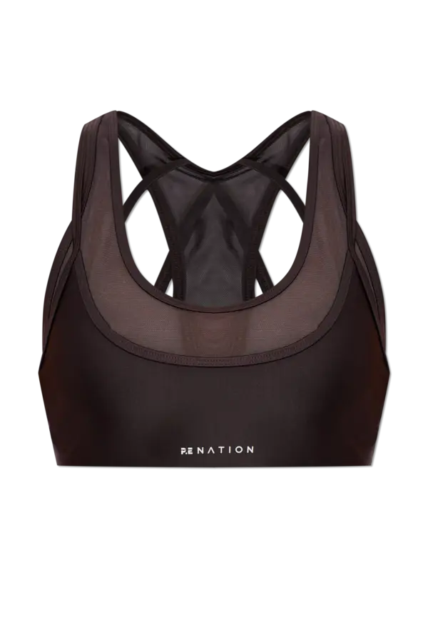 P.E Nation Fusion' Training Bra - Brown