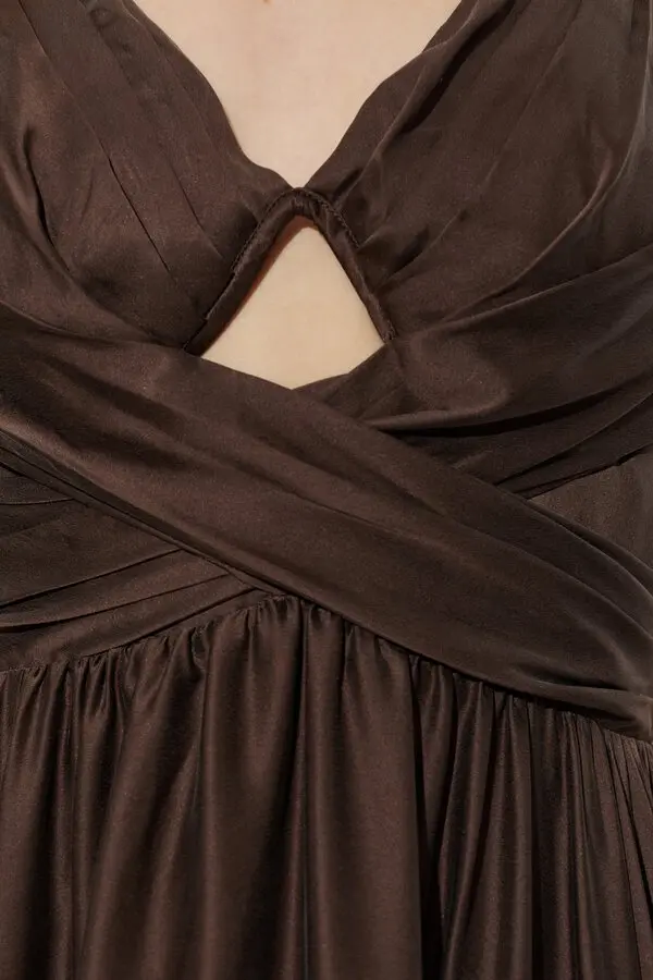 Zimmermann Silk Dress With Draping