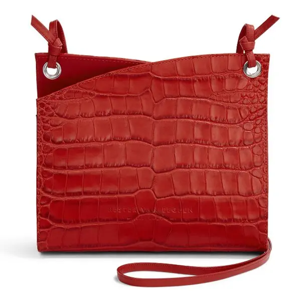 HESTER VAN EEGHEN In The Clouds L Croco Papavero Shoulder Bag