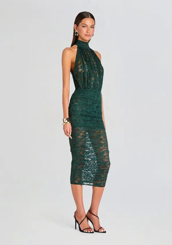 SEROYA Lace Pencil Skirt