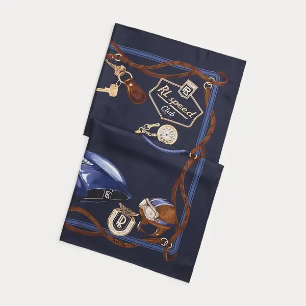 Ralph Lauren Automobile-print Silk Square Scarf - Multi