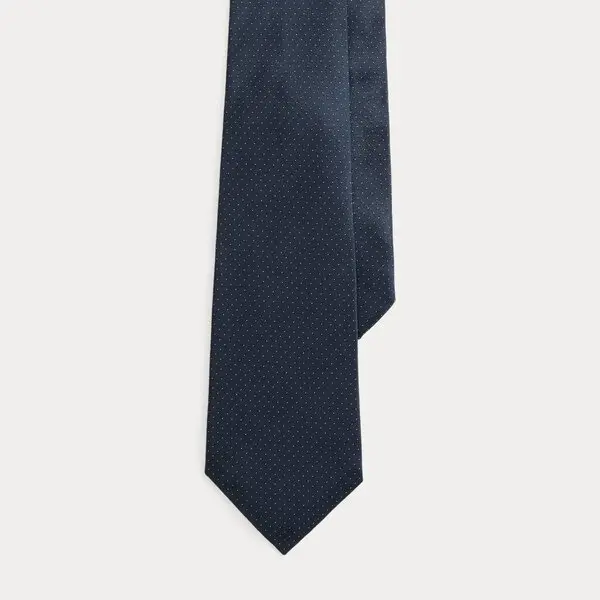 Ralph Lauren Pin Dot Silk Tie - Navy