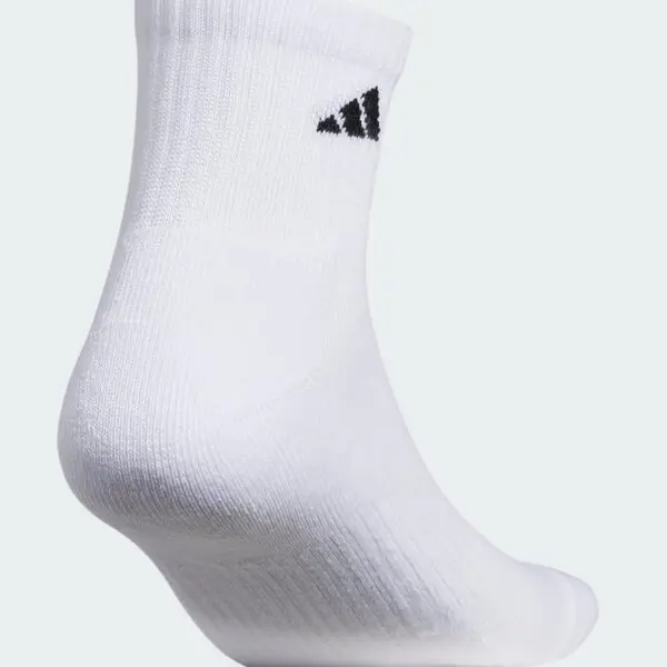 Adidas Athletic Cushioned Quarter Socks Pack Of 6 - White / Black
