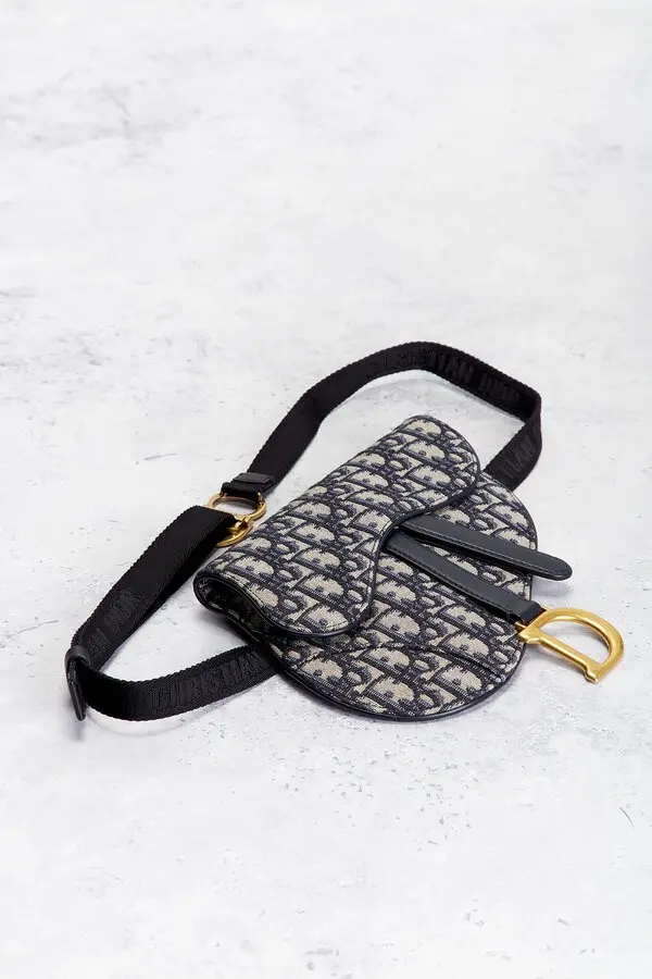 Dior Renew Trotter Oblique Saddle Belt Bag
