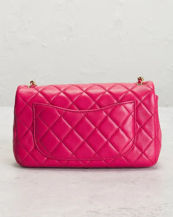 FWRD RENEW Chanel Lambskin Mini Pearl Crush Flap Bag