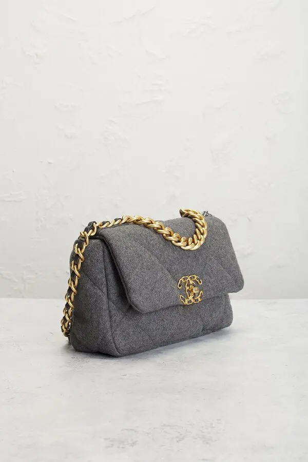 Chanel Wool Medium 19 Flap Bag