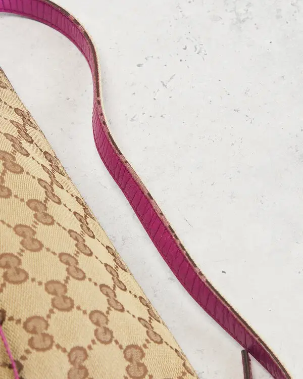 FWRD RENEW Gucci Gg Boat Pochette Shoulder Bag - Brown