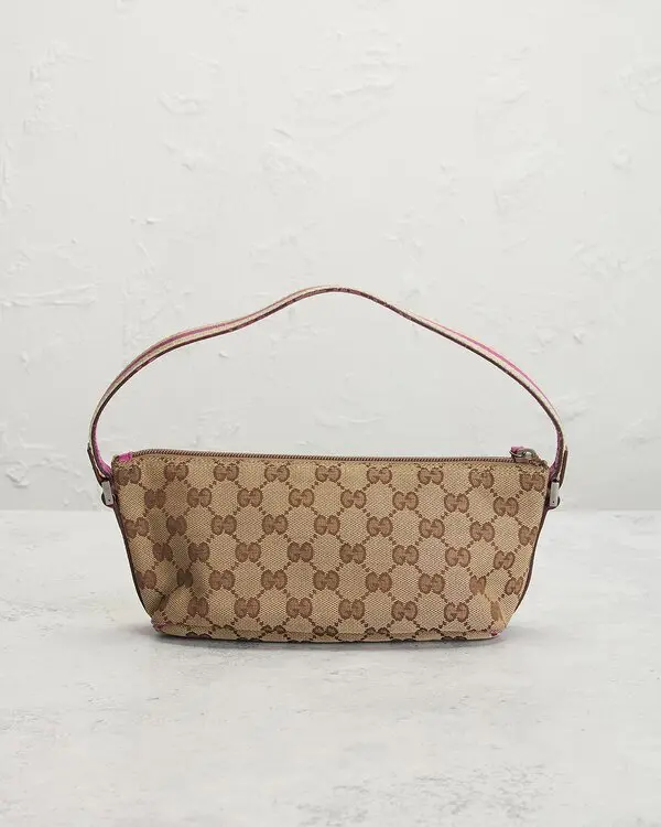 FWRD RENEW Gucci Gg Boat Pochette Shoulder Bag
