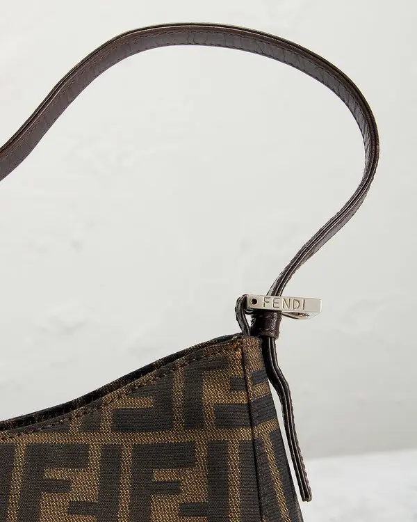 FWRD RENEW Fendi Zucca Shoulder Bag