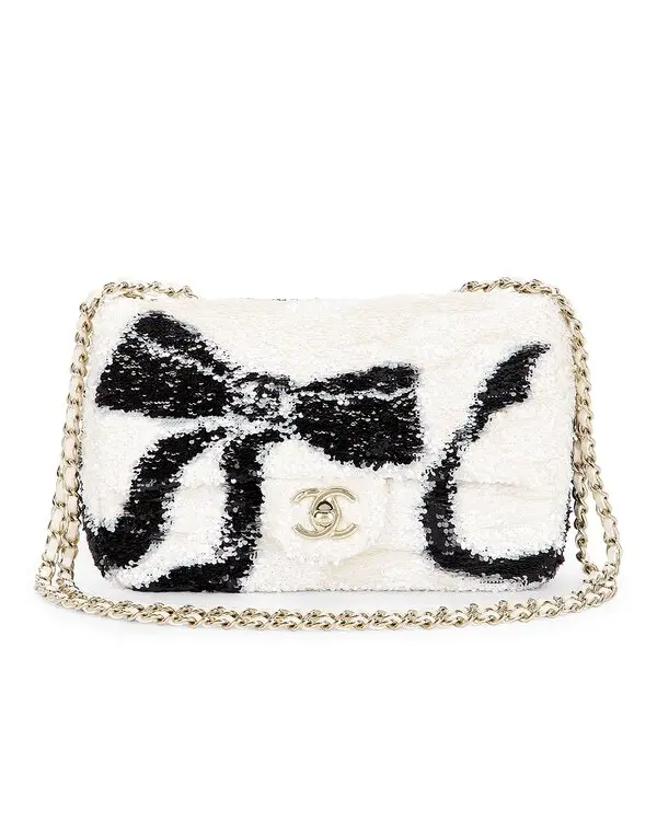 FWRD RENEW Chanel Sequin Ribbon Mini Rectangular Flap Bag