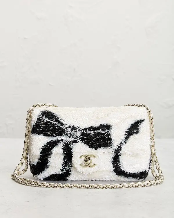 FWRD RENEW Chanel Sequin Ribbon Mini Rectangular Flap Bag