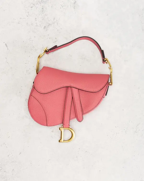 Dior Mini Saddle Bag - Pink