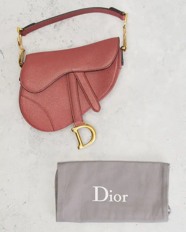FWRD RENEW Dior Mini Saddle Bag - Red